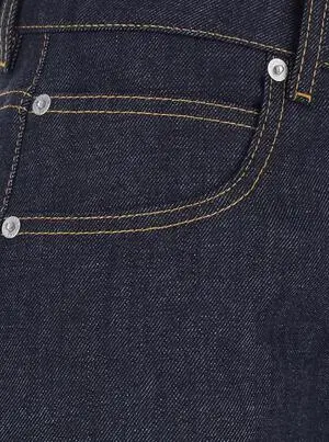 Bottega Veneta Contrast Stitching Denim Jeans - Multicolor