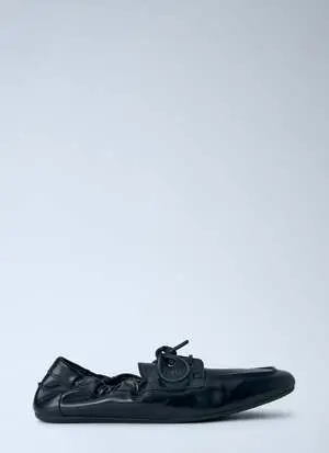 Prada Leather Moccasins