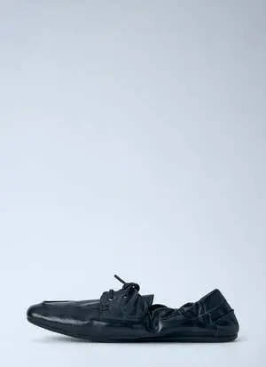 Prada Leather Moccasins