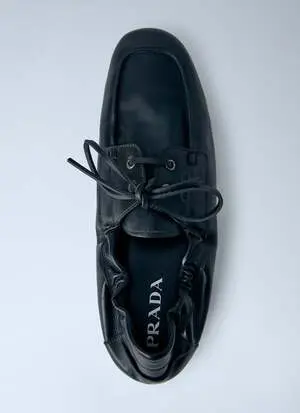 Prada Leather Moccasins