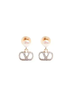 Valentino Garavani VALENTINO Metallic Earrings Silver