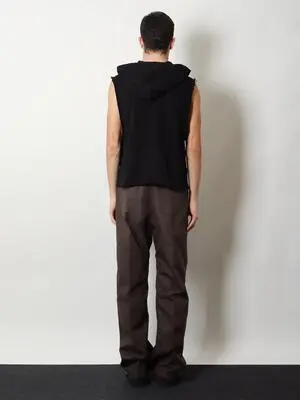Rick Owens Sleeveless Organic Cotton Sweatshirt