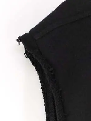 Rick Owens Sleeveless Organic Cotton Sweatshirt - Black