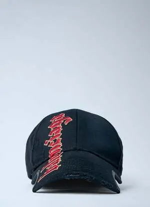 Balenciaga No Closure Logo Cap - Black