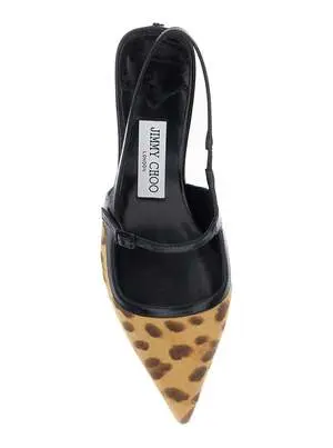 JIMMY CHOO Didi Slingback Pumps With Leopard Motif - Multicolor