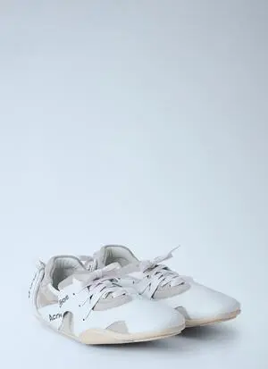 Acne Studios Leather Lace-up Sneakers - White