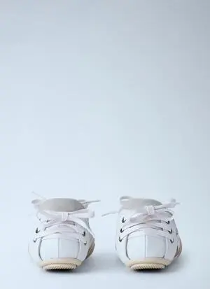 Acne Studios Leather Lace-up Sneakers - White