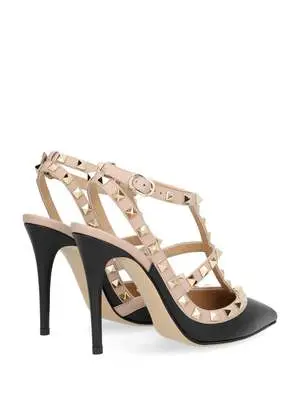 Valentino Garavani Rockstud Patent Leather Pumps - Black