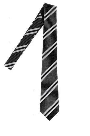 Saint Laurent Embroidered Jacquard Tie
