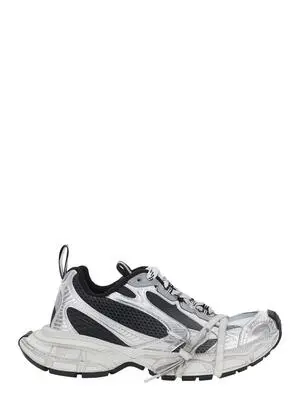 Balenciaga 3xl' Grey Sneaker With Logo On The Toe In Tech Fabric Mix - Gray
