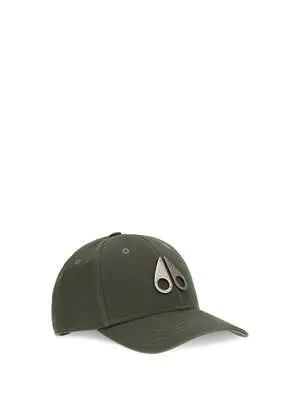 Moose Knuckles Logo Icon Cotton Baseball Cap - Green