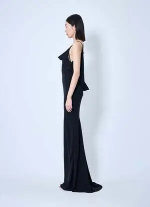 MUGLER Crepe Maxi Dress