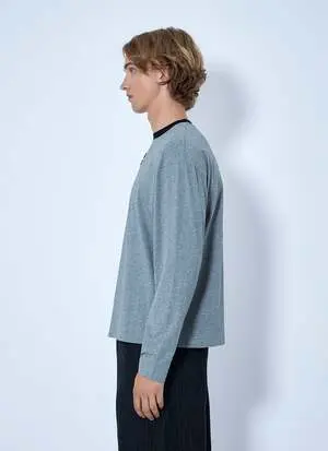 Miu Miu Logo Motif Long Sleeve T-shirt