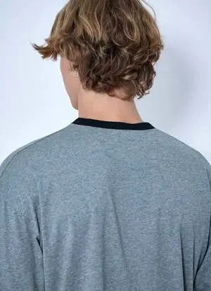 Miu Miu Logo Motif Long Sleeve T-shirt