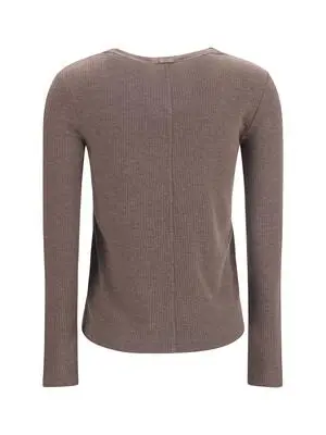 Max Mara Ribbed Long-sleeve Sweater - Brown