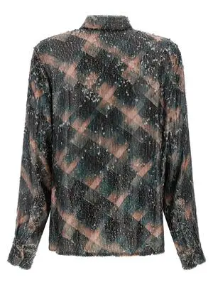 Dries Van Noten Chowy Emb' Shirt - Green