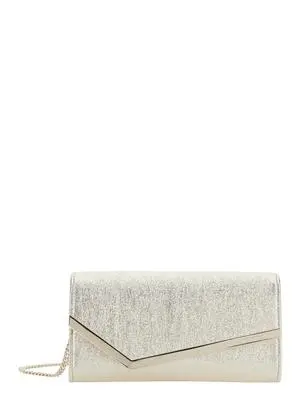 JIMMY CHOO Jimmy Choo Women 'Emmie' Metallic Colored Pouch With Chain Shoulder Strap In Leather Blend For Women Multicolor