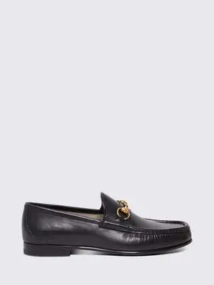 Gucci Calfskin Penny Loafers With Horsebit Detail - Black