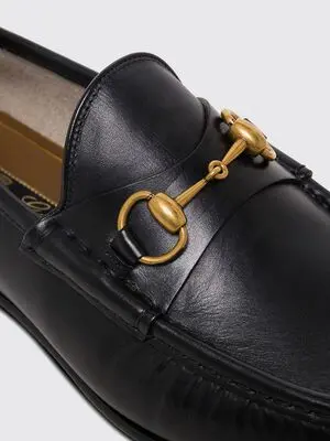 Gucci Calfskin Penny Loafers With Horsebit Detail - Black