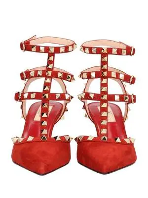 Valentino Garavani Rockstud Pumps - Red