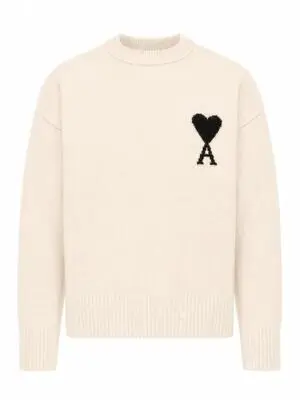 AMI Paris De Coeur Wool Sweater - Multicolor
