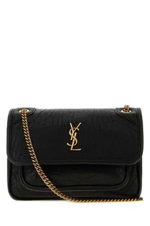 Saint Laurent Leather Mini Niki Crossbody Bag - Black