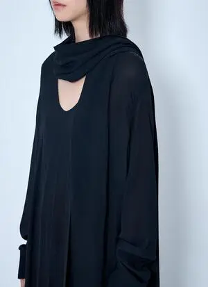 TOTEME Rounded Neckline Dress - Black