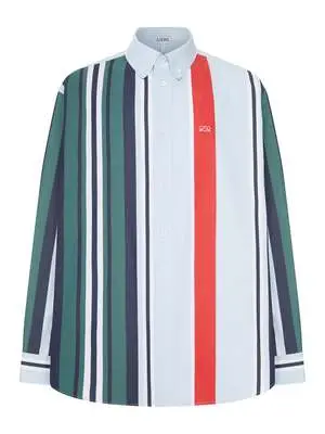 Loewe Mid-weight Striped Cotton Twill Shirt