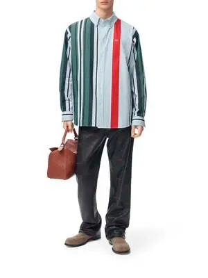 Loewe Mid-weight Striped Cotton Twill Shirt