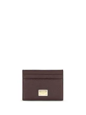 Dolce & Gabbana Leather Cardholder - Brown