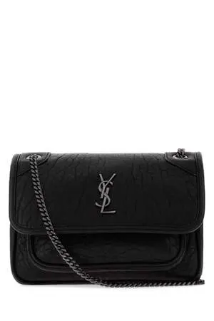 Saint Laurent Leather Mini Niki Crossbody Bag - Black