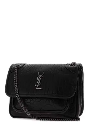 Saint Laurent Leather Mini Niki Crossbody Bag - Black
