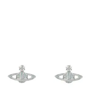 VIVIENNE WESTWOOD Mini Bas Relief Earrings - Silver