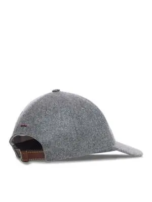 Brunello Cucinelli Flannel Baseball Hat