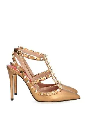 Valentino Garavani Rockstud Pumps - Gold
