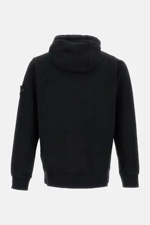 Stone Island Cotton Fleece Zip Up Hoodie - Multicolor