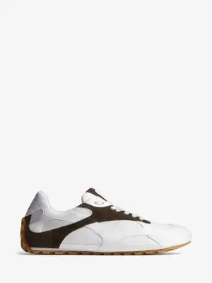 Bottega Veneta Suede And Fabric Sneakers - White