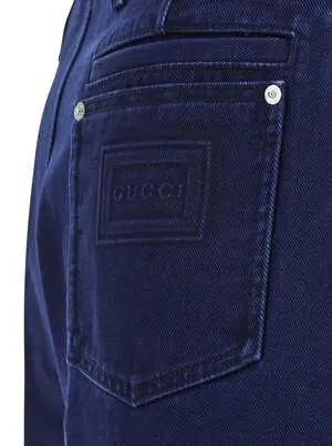 Gucci Cotton Canvas Regular Fit Trousers - Multicolor