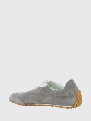 Bottega Veneta Orbit Flash Suede Calfskin Trainers - Gray