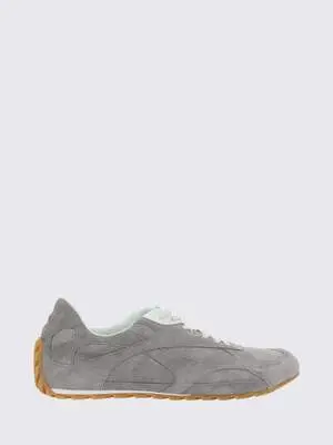 Bottega Veneta Orbit Flash Suede Calfskin Trainers Gray