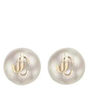 JIMMY CHOO Jc Pearl Studs Earrings - White
