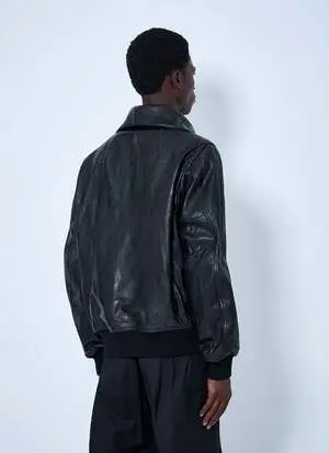 Rick Owens Dracuflight Hammered Leather Jacket
