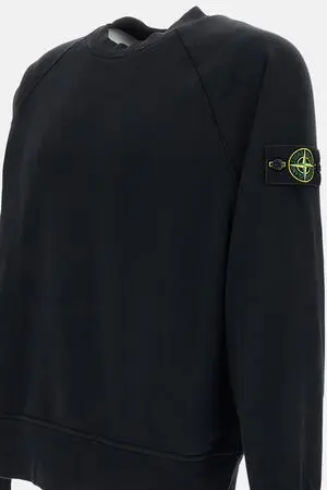 Stone Island Regular-fit Crewneck Sweatshirt With Raglan Sleeves - Multicolor