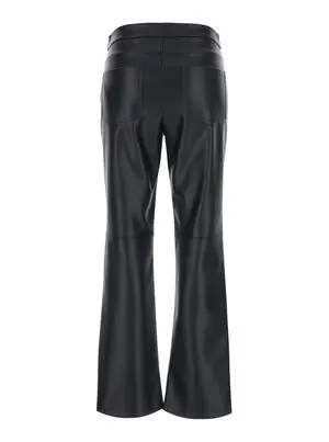 Max Mara Ecoleather Flared Pants - Black