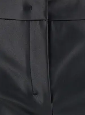 Max Mara Ecoleather Flared Pants - Black