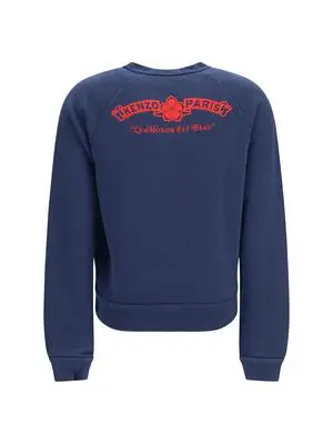 Kenzo Emblem Embroidered Cotton Sweatshirt