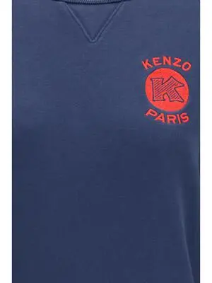 Kenzo Emblem Embroidered Cotton Sweatshirt