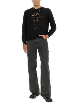 Alexander McQueen Skull Knit Cotton Top