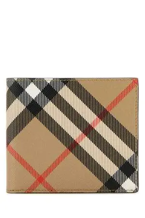 Burberry Printed E-canvas Wallet - Multicolor