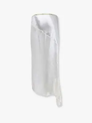 Celine Viscose Satin Midi Skirt - Multicolor